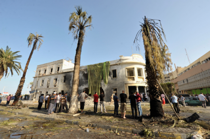 Blast Damages Libyan Foreign Ministry Building in Benghazi