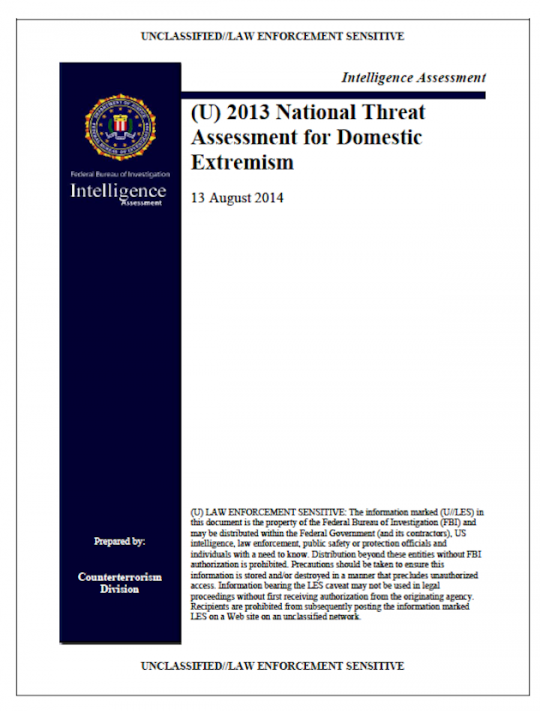 FBI National Domestic Threat Assessment Omits Islamist Terrorism