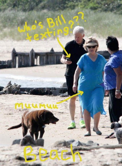 BREAKING: Hillary Clinton Seen Walking (Somewhat) Unassisted on a Beach