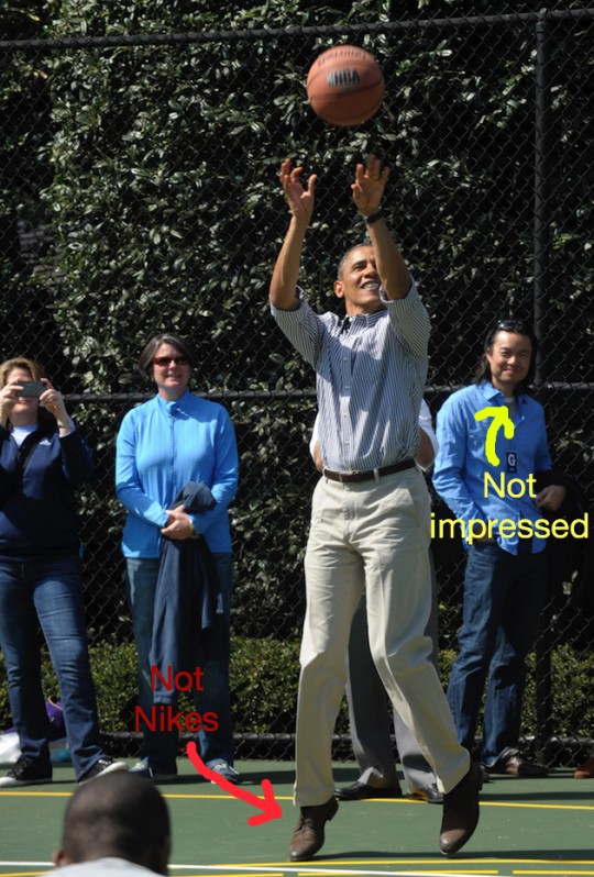 Obama's Nike Visit Highlights His Struggles as Athlete