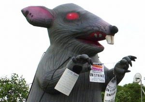 Inflating a Union Protest Rat is Not Manual Labor
