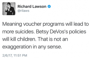 Prominent Liberals Are Losing Their Minds Over the DeVos Confirmation