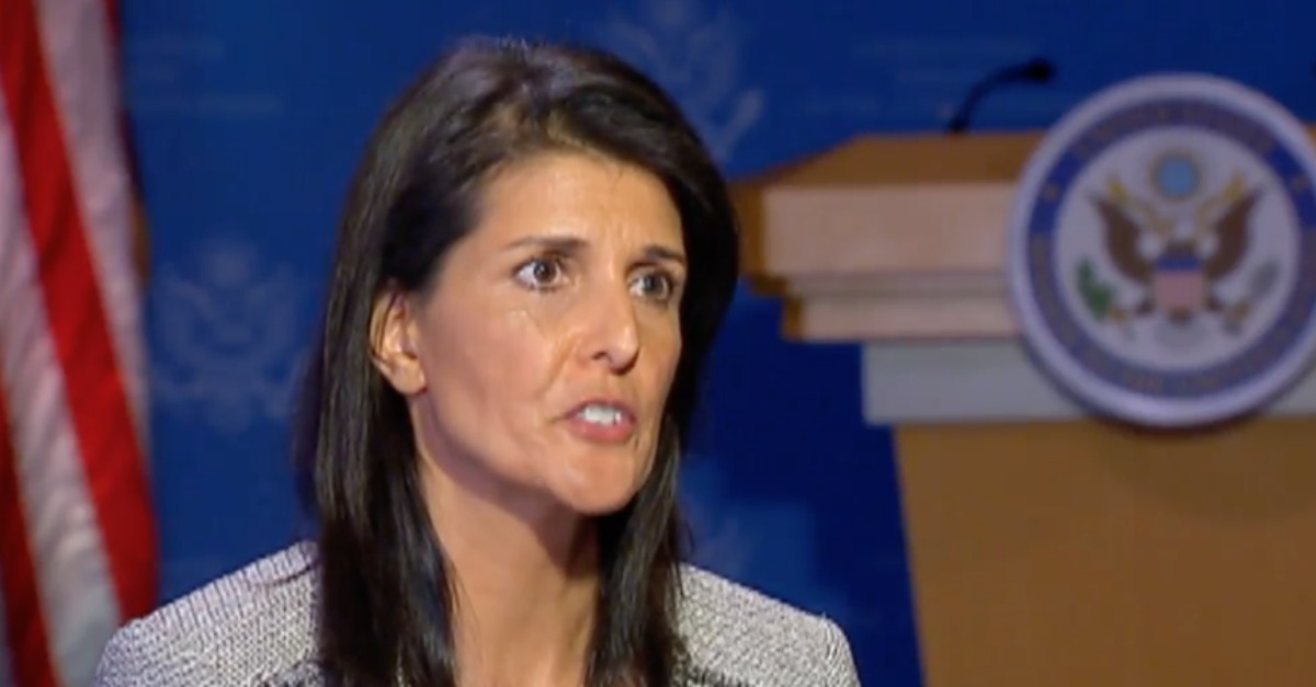 Haley: Syrian Refugees Want to Return Home, Not to the U.S.