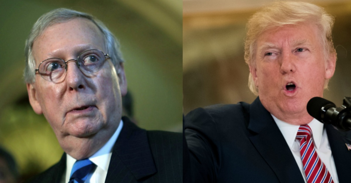 Report: Trump and McConnell Got Into 'Profane Shouting Match' Over the ...