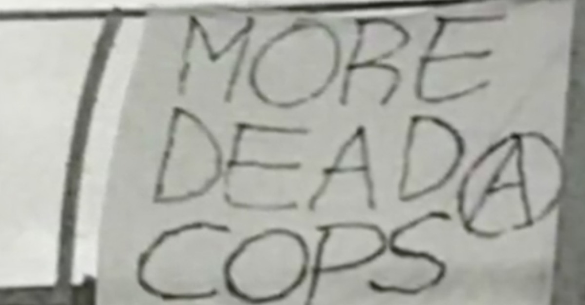 Banner Calling For 'More Dead Cops' Found Hanging From NY Overpass