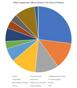 Hillary Clinton's Pie Chart of Blame