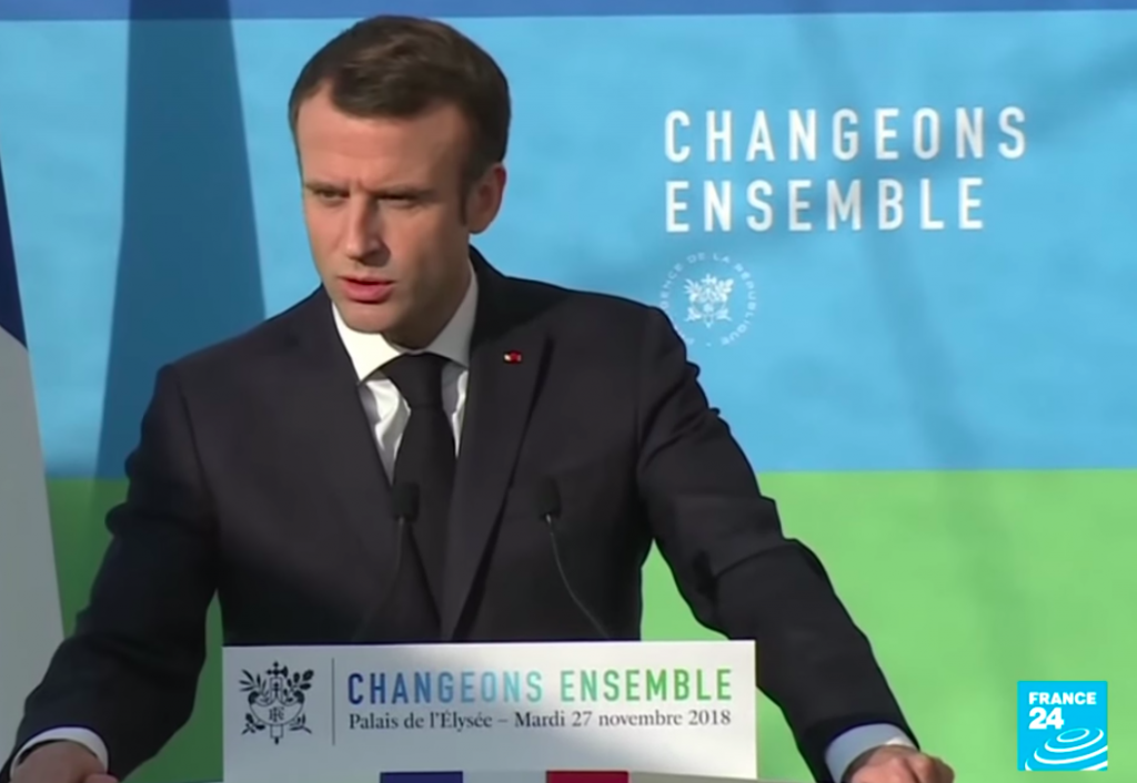 Macron Responds to Protestors Upset With Paris Climate Accords, Calls ...