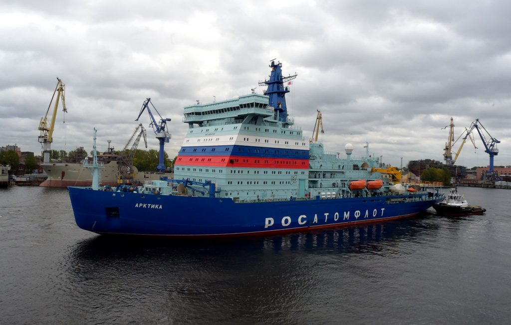 Russia Launches New Nuclear-Powered Icebreaker Ship