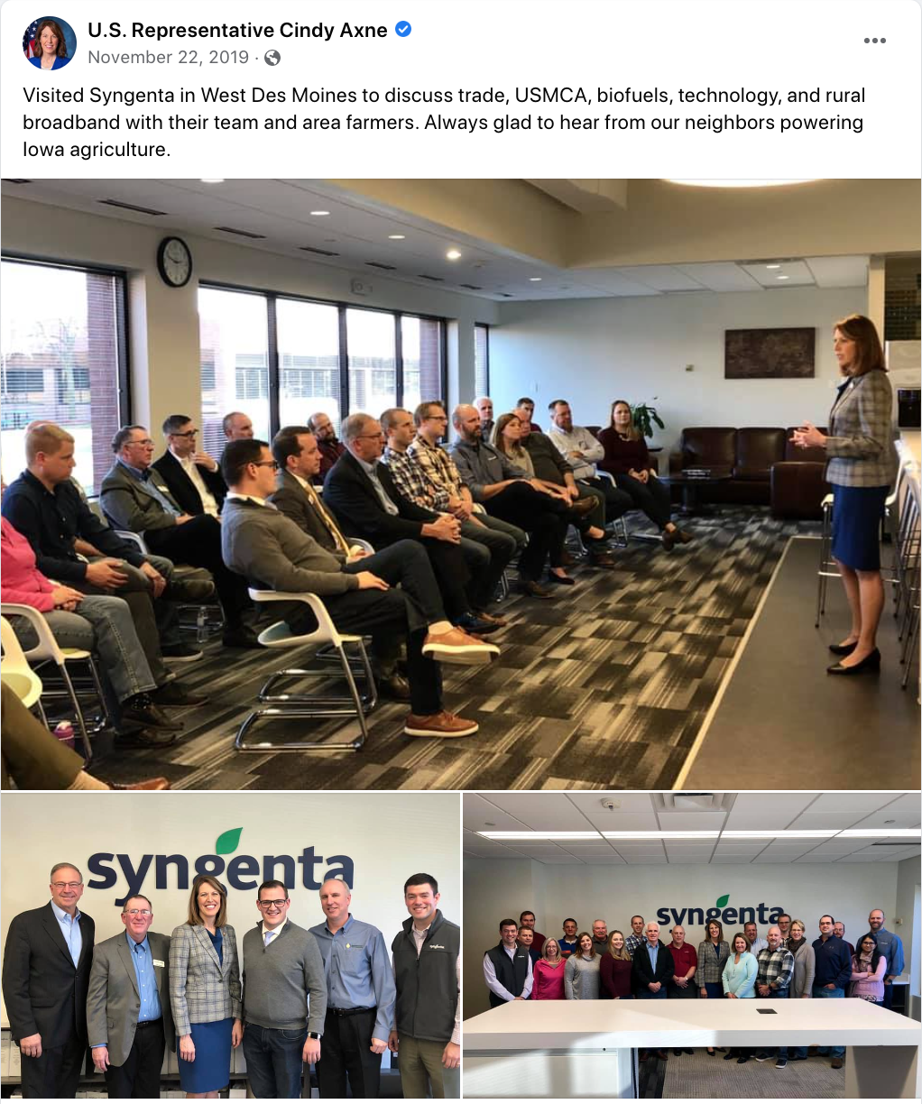 Cindy Axne Inadvertently Argues She's in China's Pocket