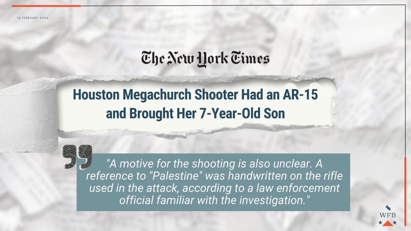 Media Stumped by Motive of Anti-Semitic Shooter With 'Palestine' Rifle