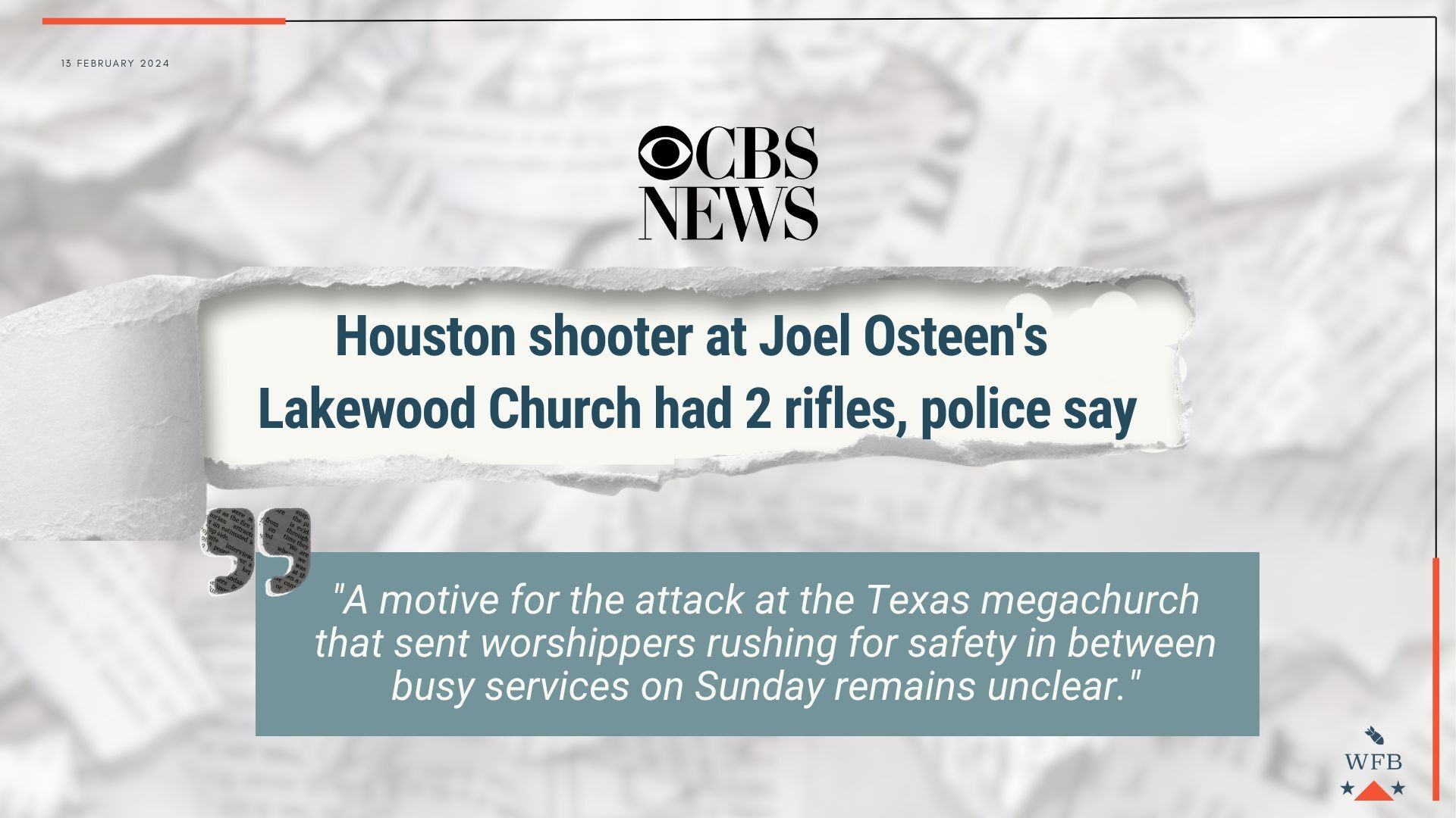 Media Stumped by Motive of Anti-Semitic Shooter With 'Palestine' Rifle