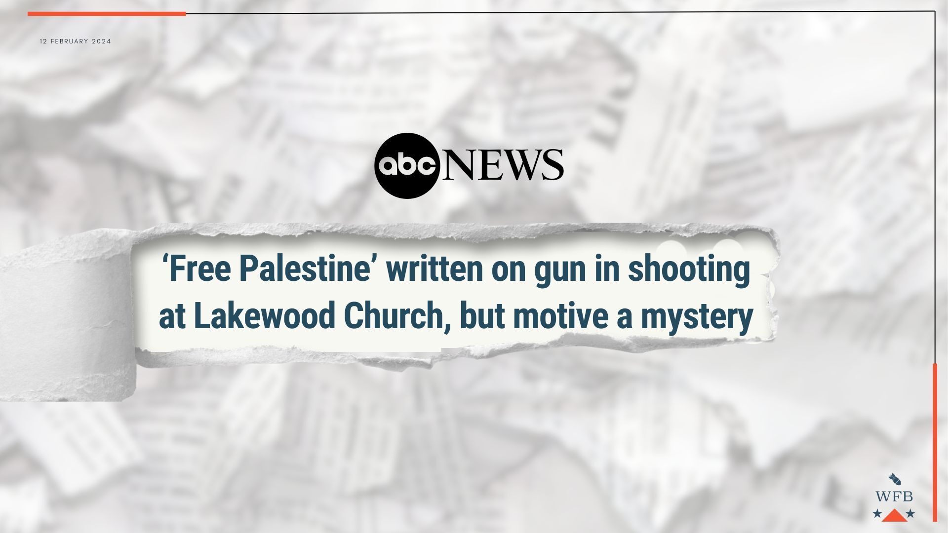 Media Stumped by Motive of Anti-Semitic Shooter With 'Palestine' Rifle