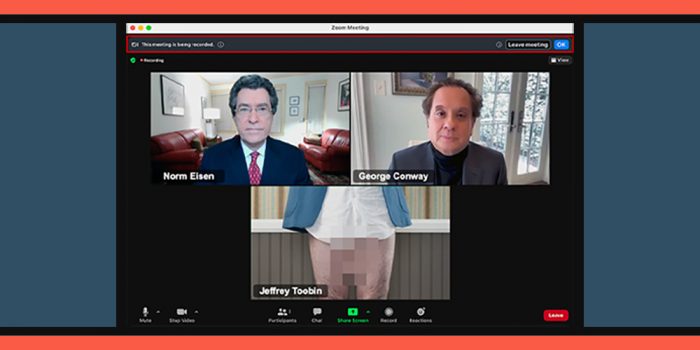 ALERT: Jeffrey Toobin Back on Zoom (NSFW)