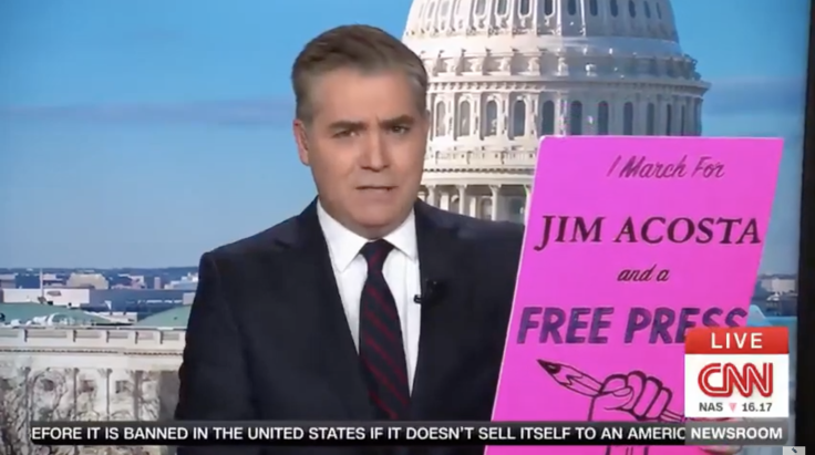WATCH: Jim Acosta Holds Up Jim Acosta Poster While Boasting of Jim ...