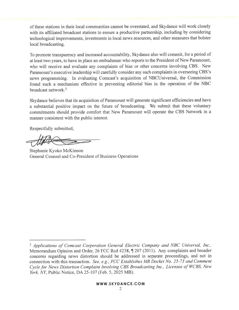 Skydance Outlines Post-Merger Moves at CBS: 'Comprehensive' Editorial ...