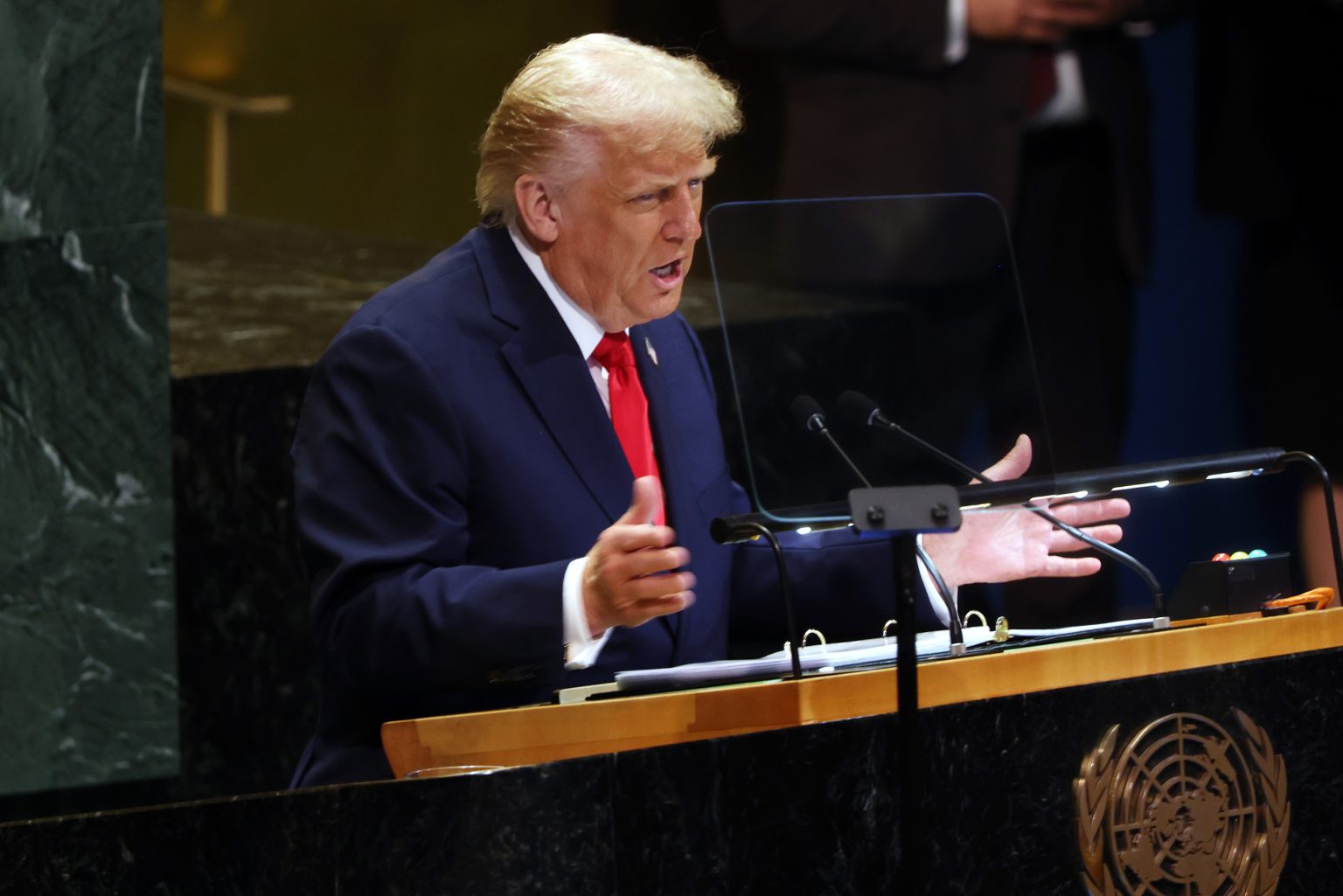Trump to UN: Stop Propping up Iran and Hamas, Stop Your Members From ...