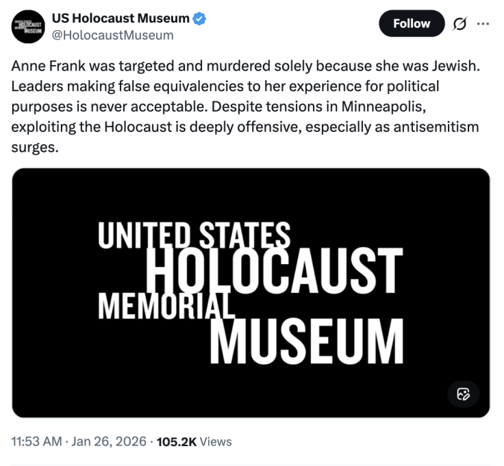 Holocaust Museum Rebukes Tim Walz for Likening Minnesota's Illegal ...