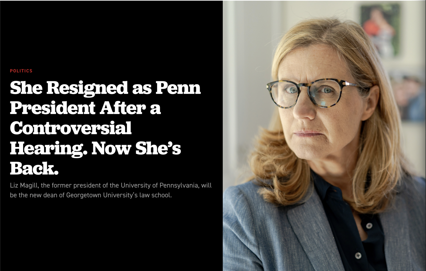 Former Penn President Liz Magill, Who Resigned in Disgrace After ...
